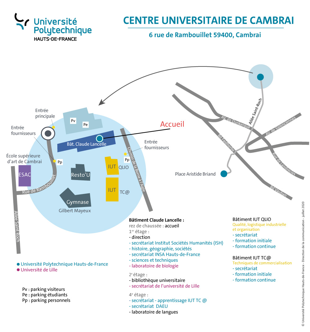 Université Lille 1- Plan du campus