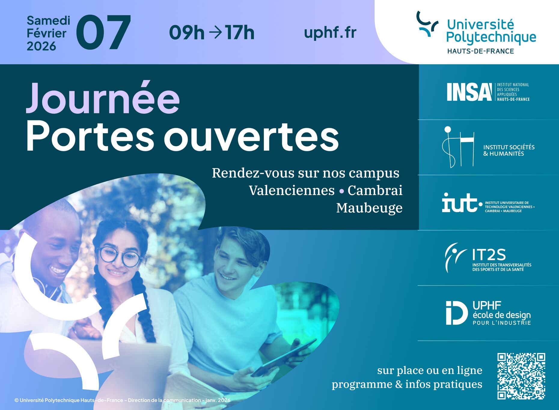 Journée Portes Ouvertes 2026 | Université Polytechnique Hauts-de-France