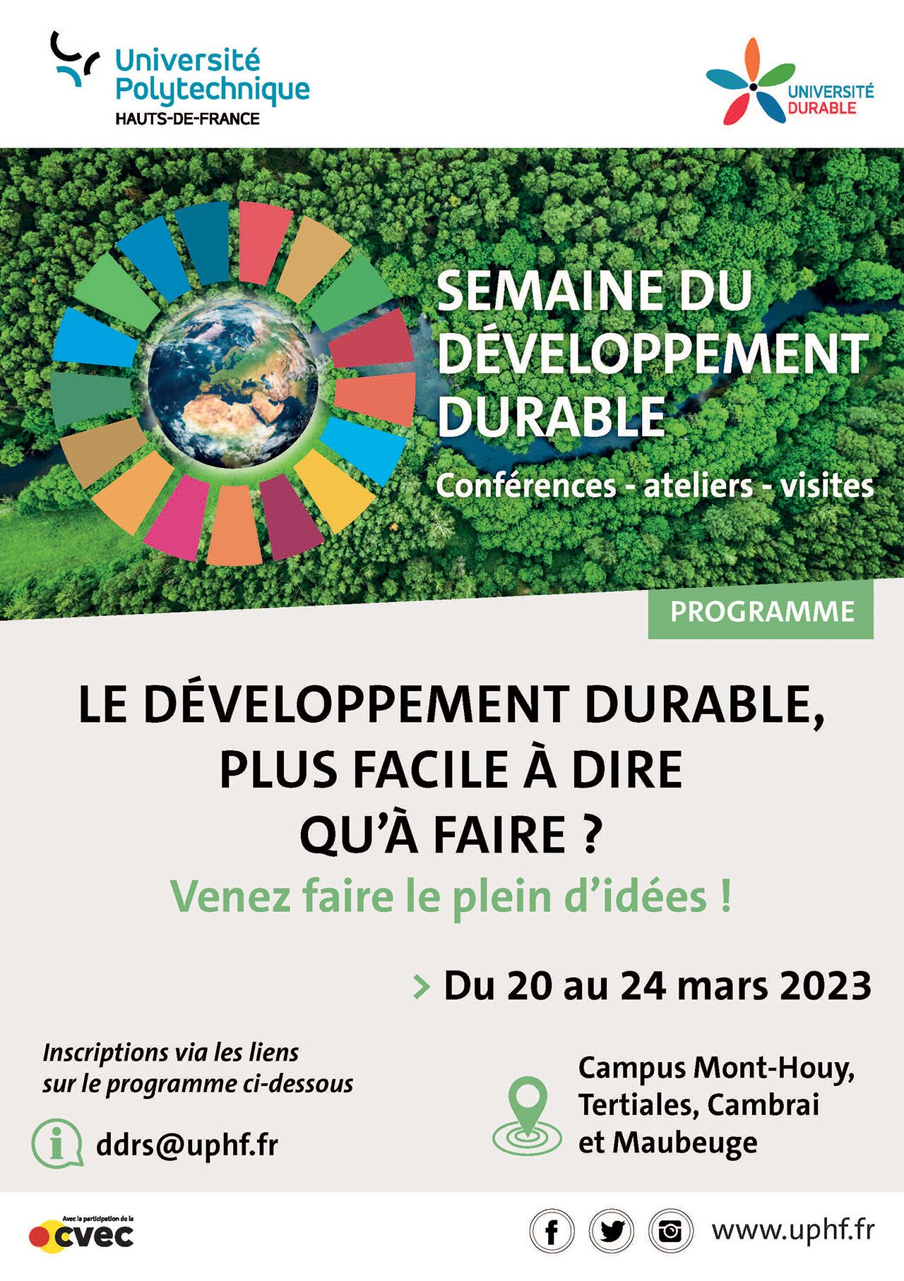Sustainable Development Week | Université Polytechnique Hauts-de-France