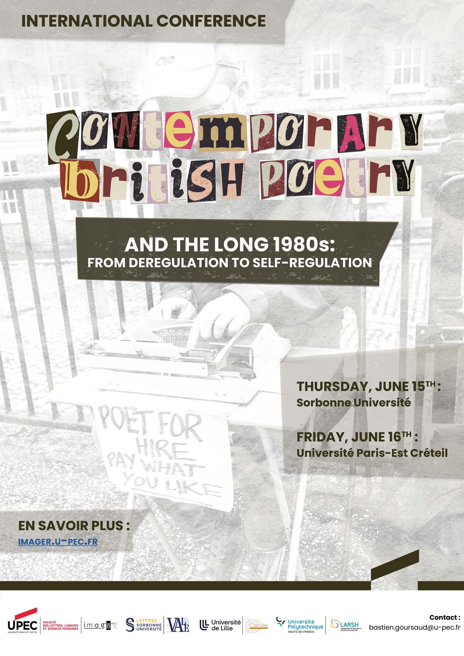 Contemporary British Poetry and the long 1980s : From Deregulation to ...