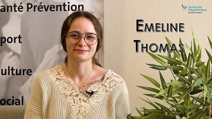 Portrait : Emeline Thomas | Université Polytechnique Hauts-de-France