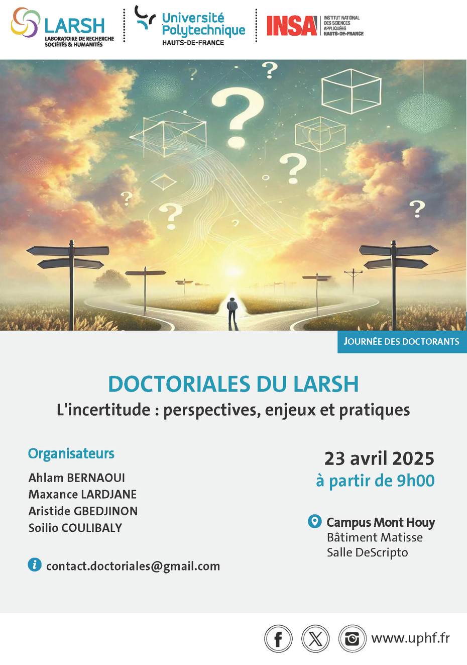 Doctoriales du LARSH | Larsh