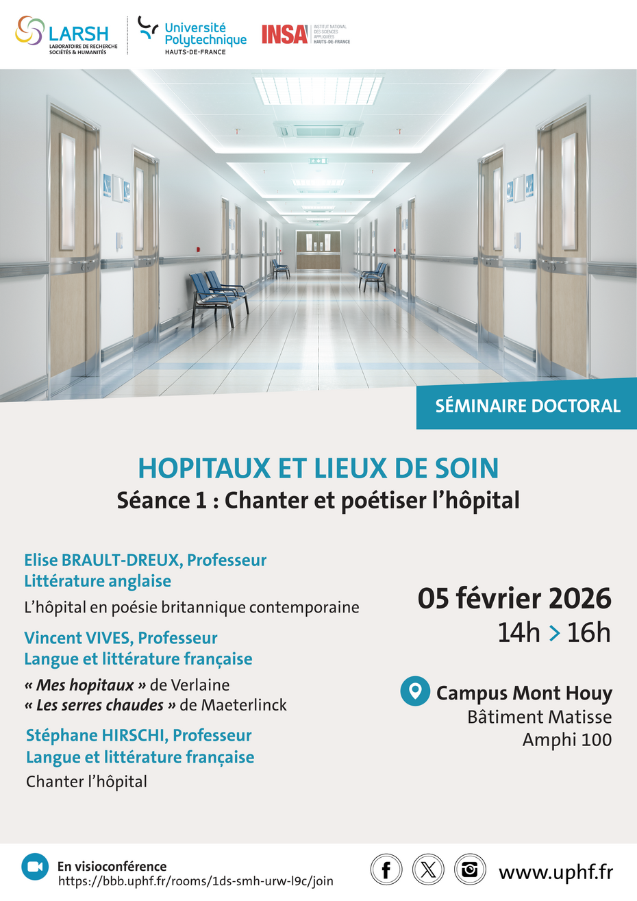 Séance 1 - Séminaire doctoral "Hopitaux et lieux de soin" | Larsh