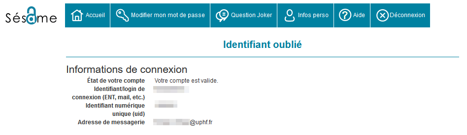 Étudiant - Récupérer son identifiant de connexion [Espace de Documentation]