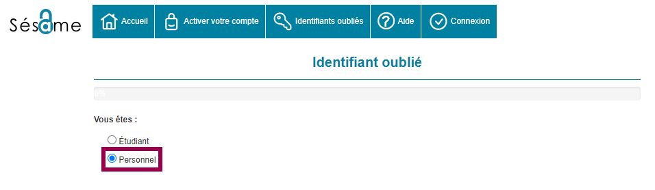Personnel - Récupérer son identifiant de connexion [Espace de ...