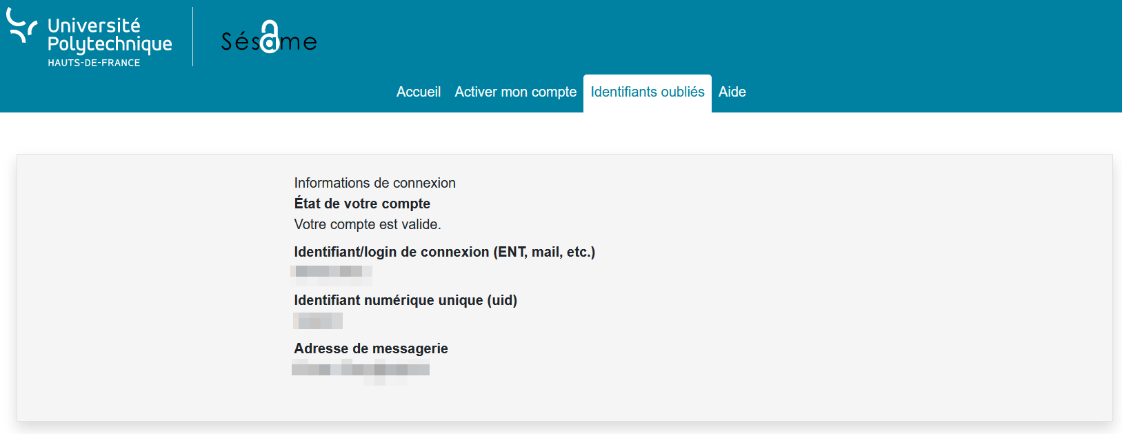 Étudiant - Récupérer son identifiant de connexion [Espace de Documentation]
