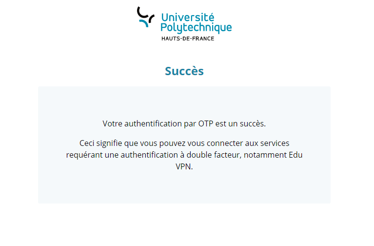 Activer la double authentification avec ESUP OTP [Espace de Documentation]